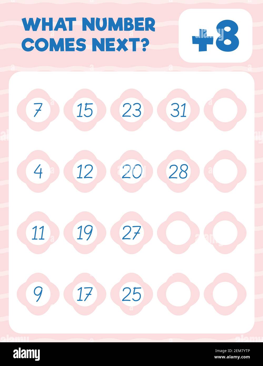 Math worksheet practice print page. What number comes next? Count and ...