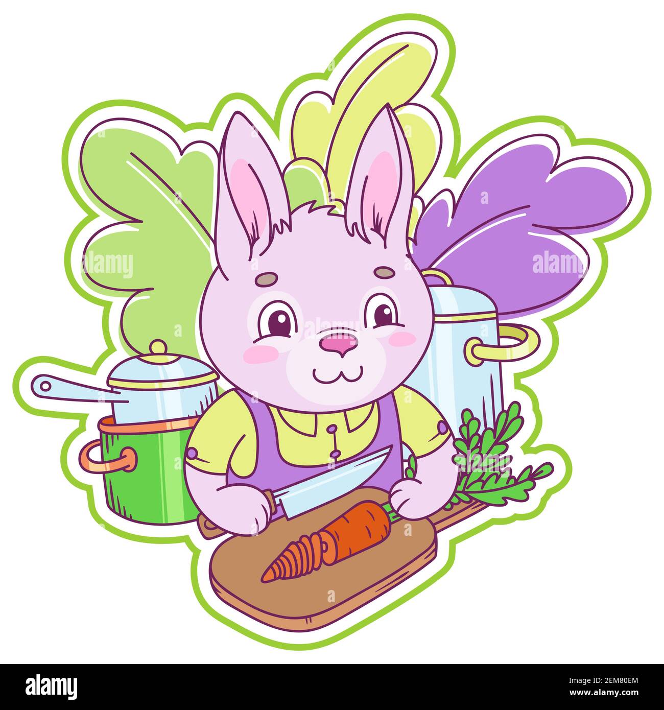 Food carrot animal child Stock Vector Images - Alamy