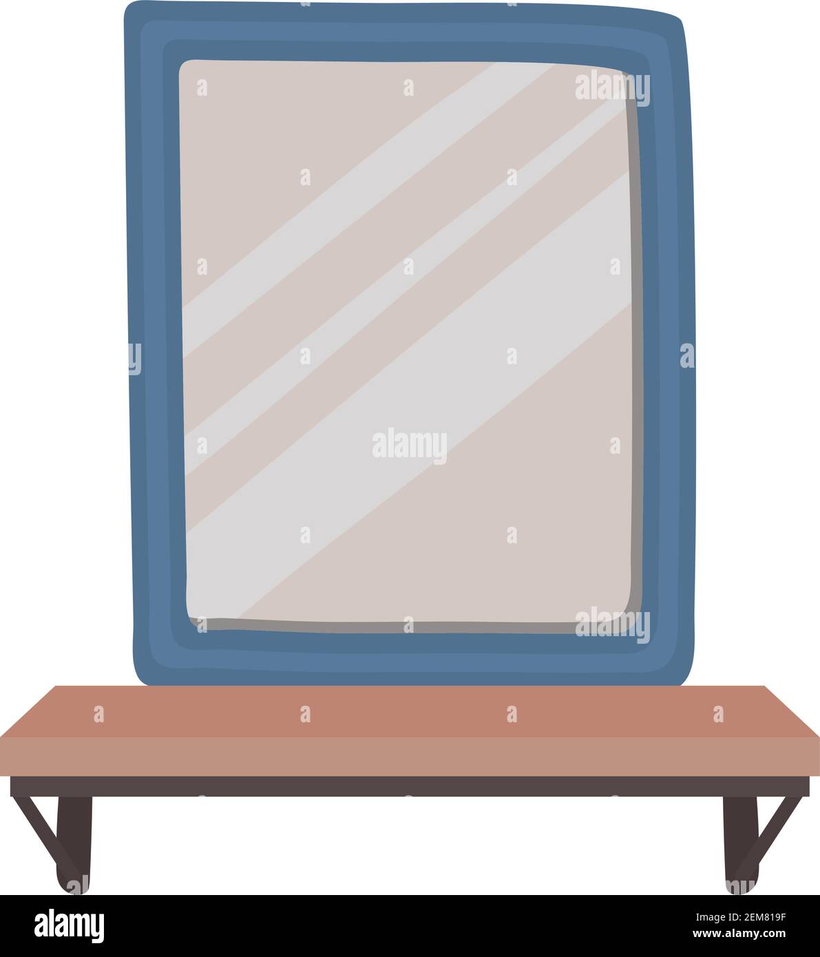 square mirror on a white background Stock Vector Image & Art - Alamy