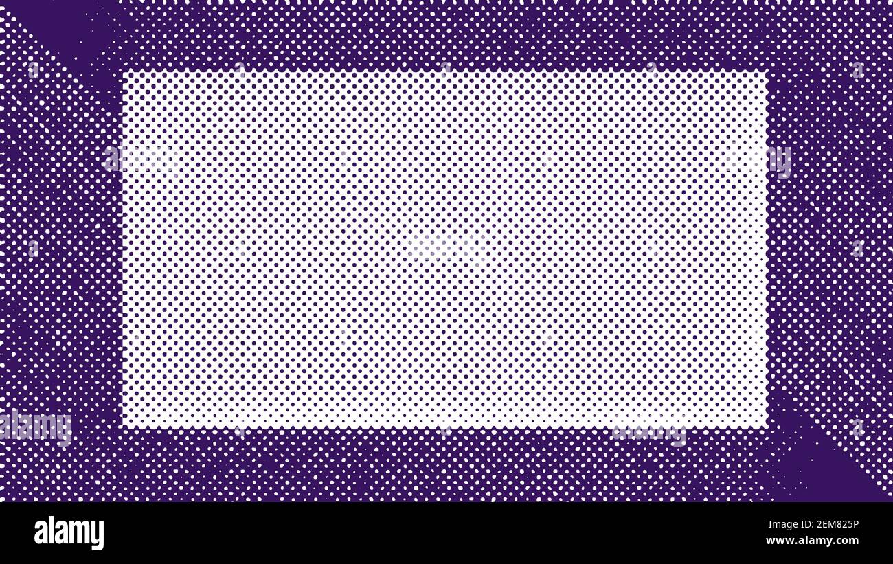 An abstract purple halftone border background image Stock Photo - Alamy