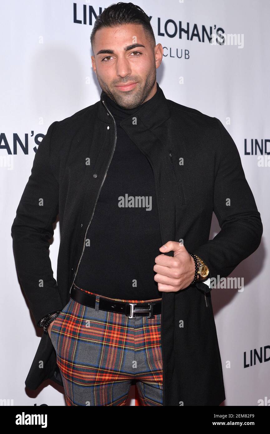 Brent Marks attends "Lindsay Lohan Beach Club" event at the Magic Hour ...