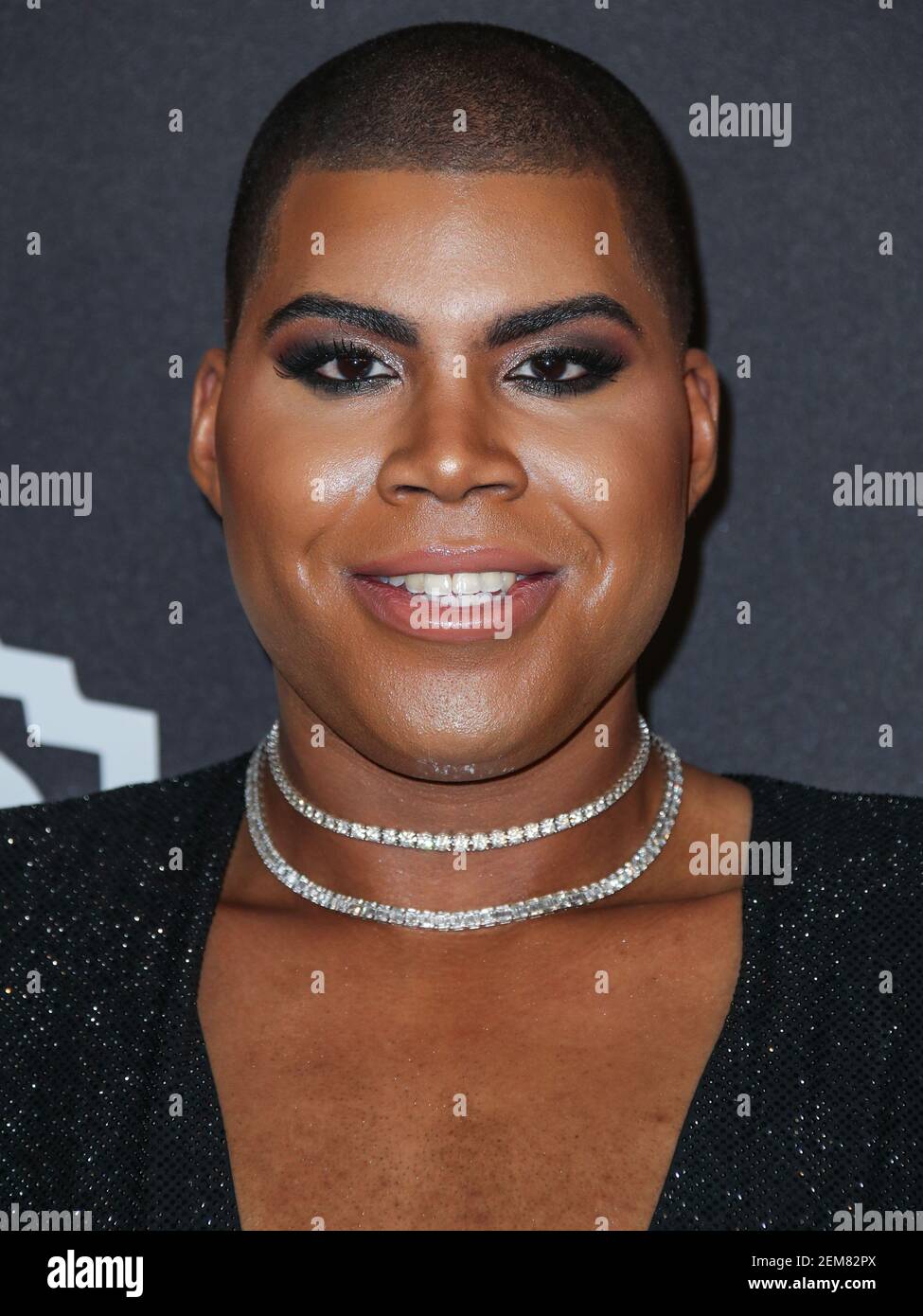 BEVERLY HILLS, LOS ANGELES, CA, USA - JANUARY 06: EJ Johnson arrives at ...