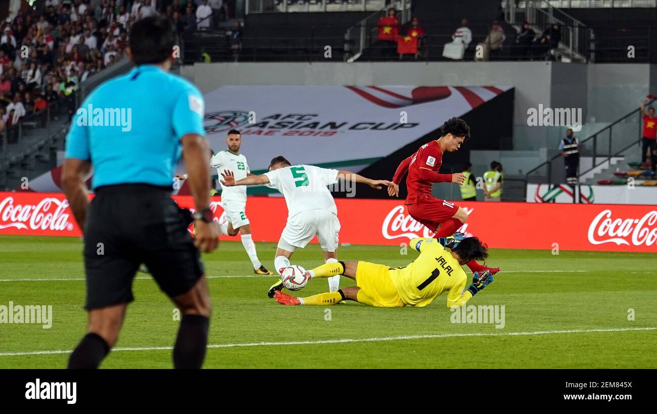 January 8, 2019 : Ali Faez of Iraqscoring an own goal for 1-0 to ...
