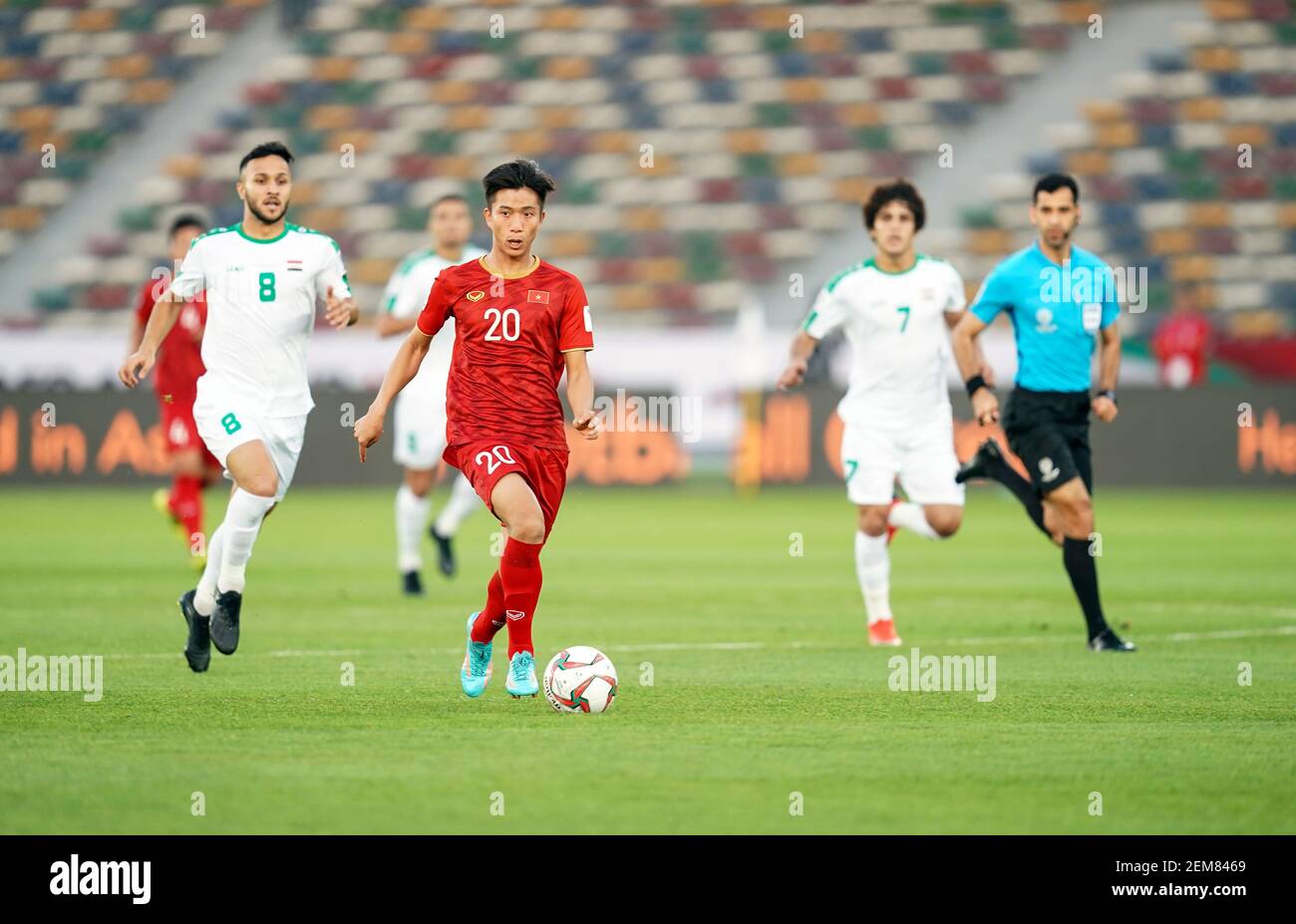 January 8, 2019 : Phan V?n ??c of Vietnam during Iraq v Vietnam at the ...