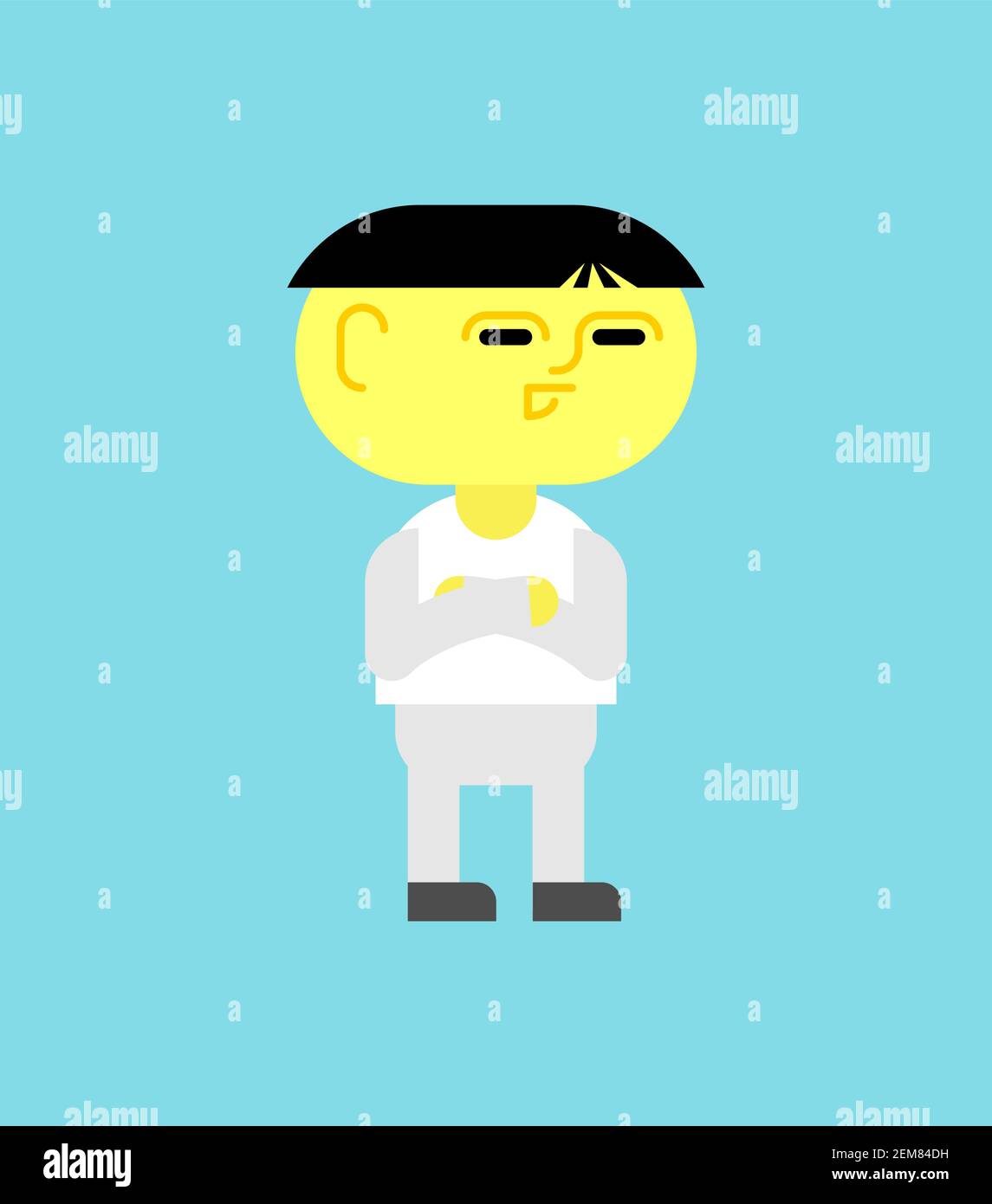 Chinaman isolated. Character from China. vector illustration Stock ...