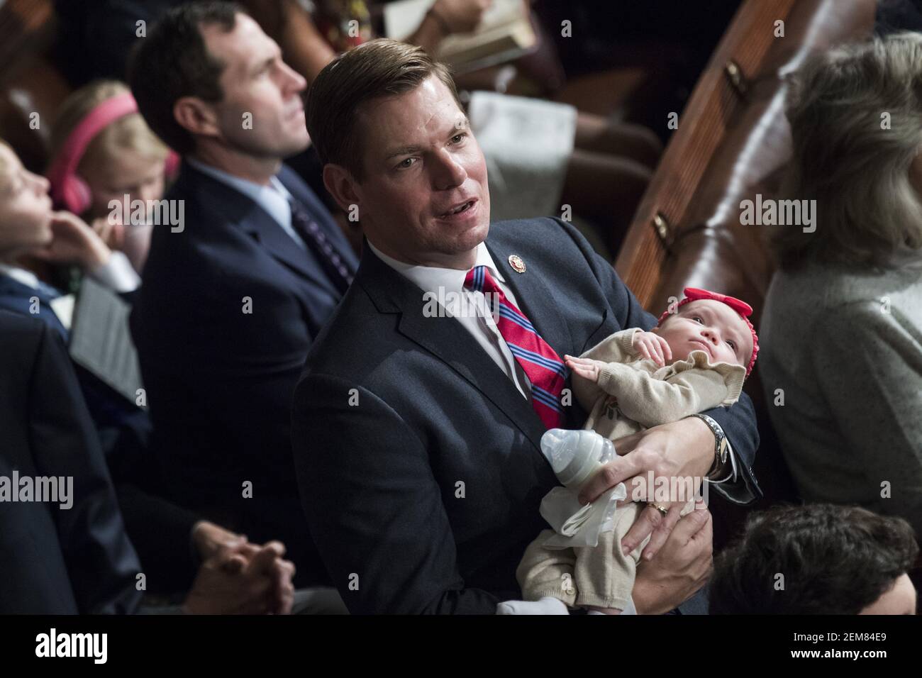UNITED STATES - JANUARY 03: Rep. Eric Swalwell, D-Calif., and his ...