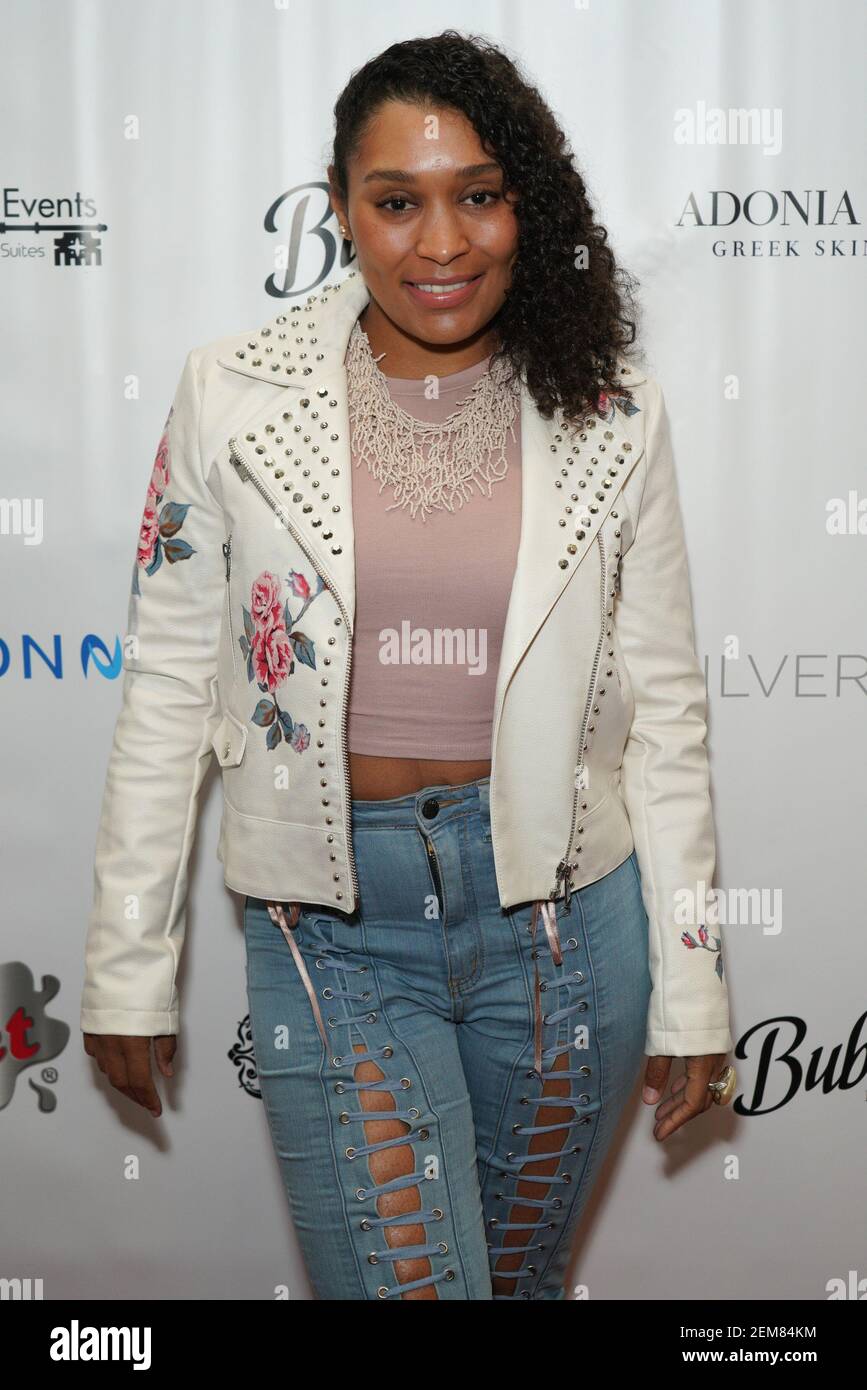 Daffany Clark at Secret Room Events Style Lounge held at ...