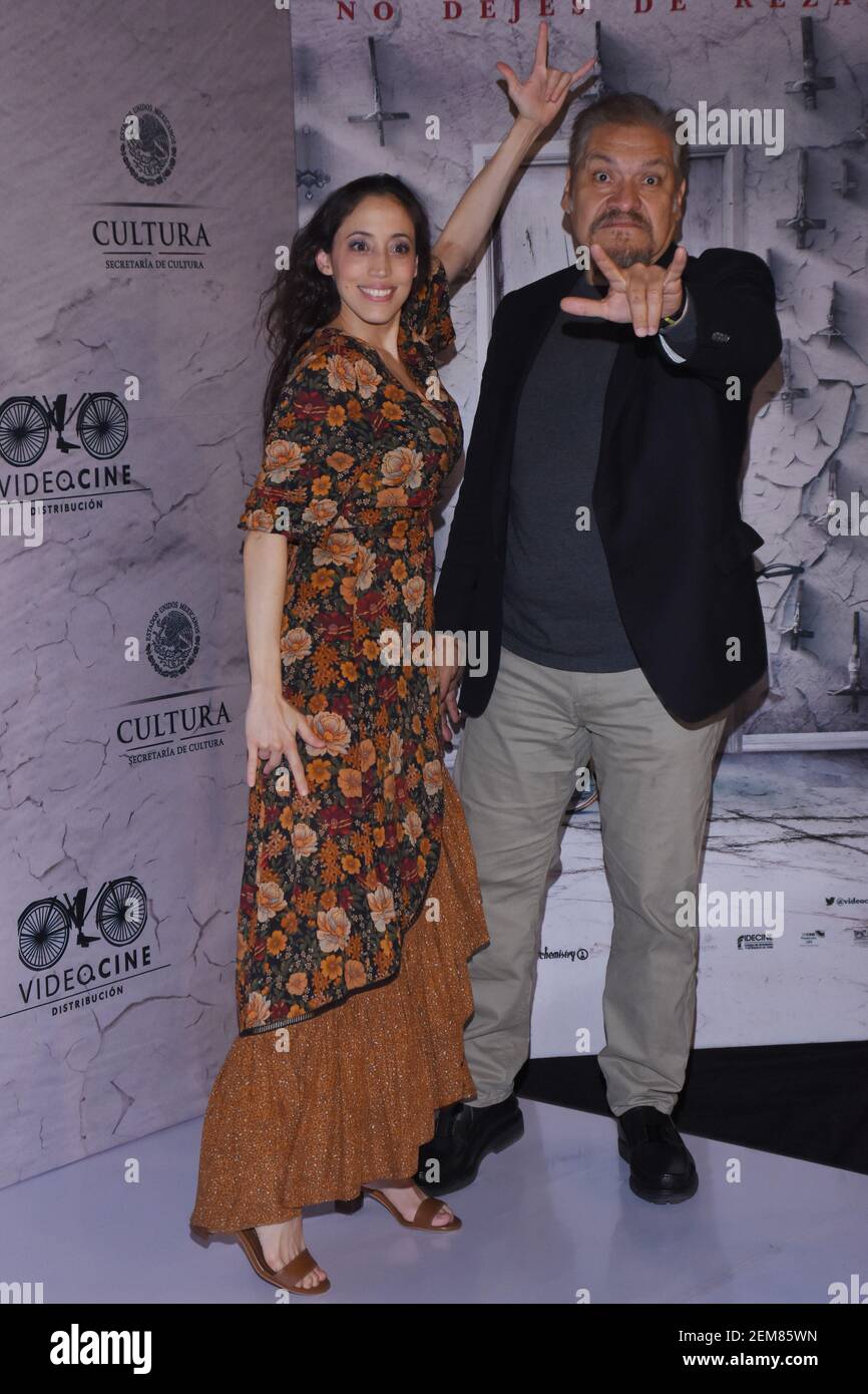 Actor Joaquin Cosio and actress Yunuen Pardo attends at Belzebuth film ...