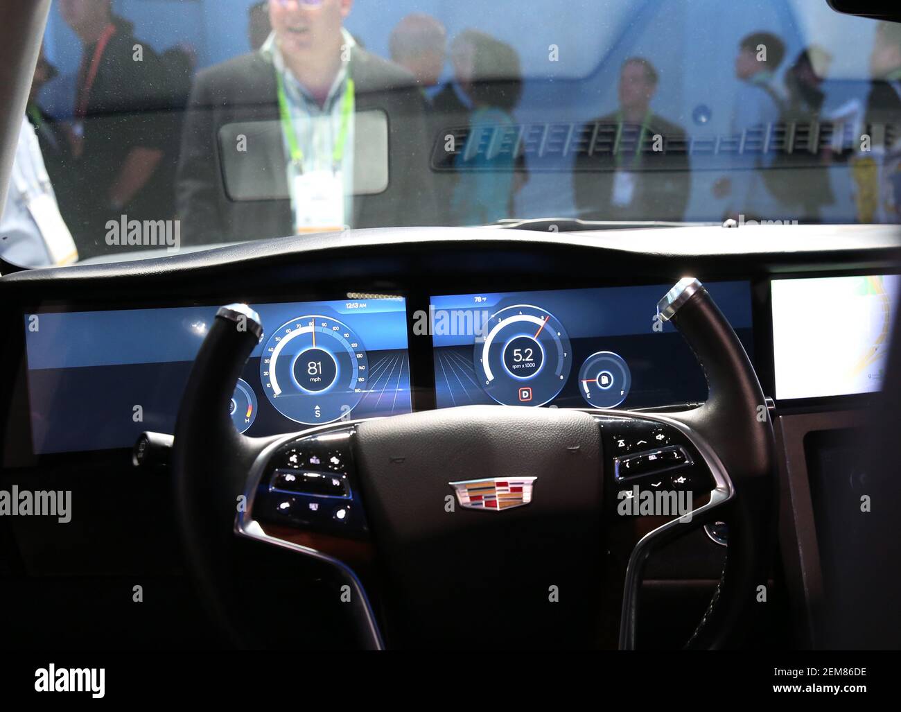 Car cockpit shown off by Qualcomm snapdragon during the 2019 Consumer ...