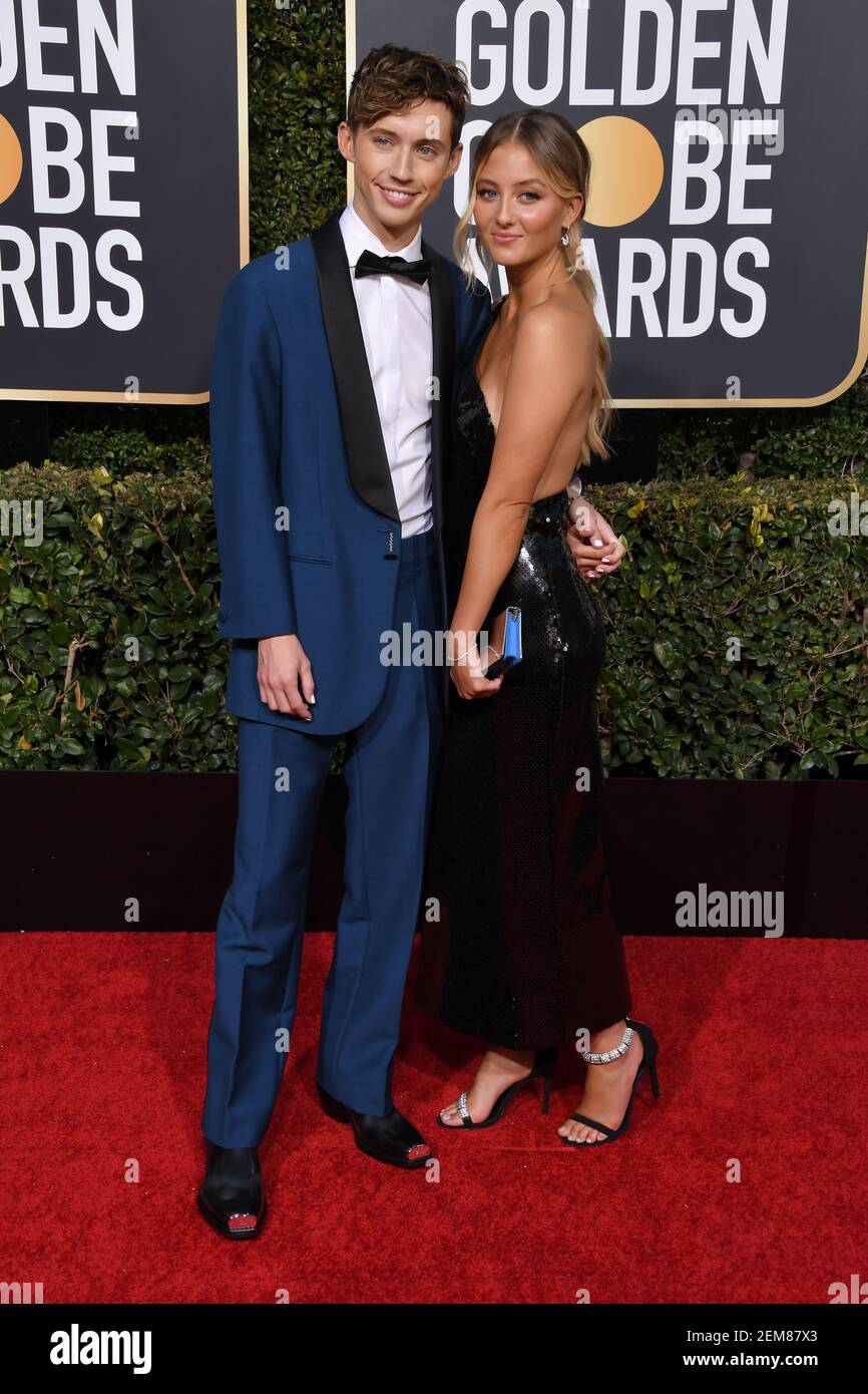 Troye Sivan and Sage Mellet at the 76th Golden Globe Awards during the ...