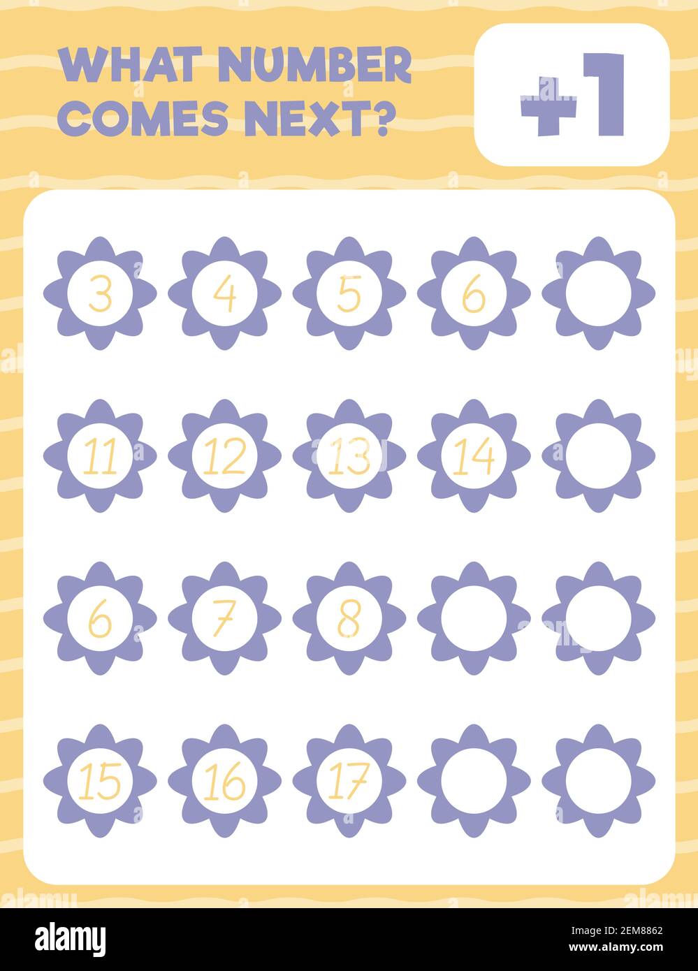 Math worksheet practice print page. What number comes next? Count and ...