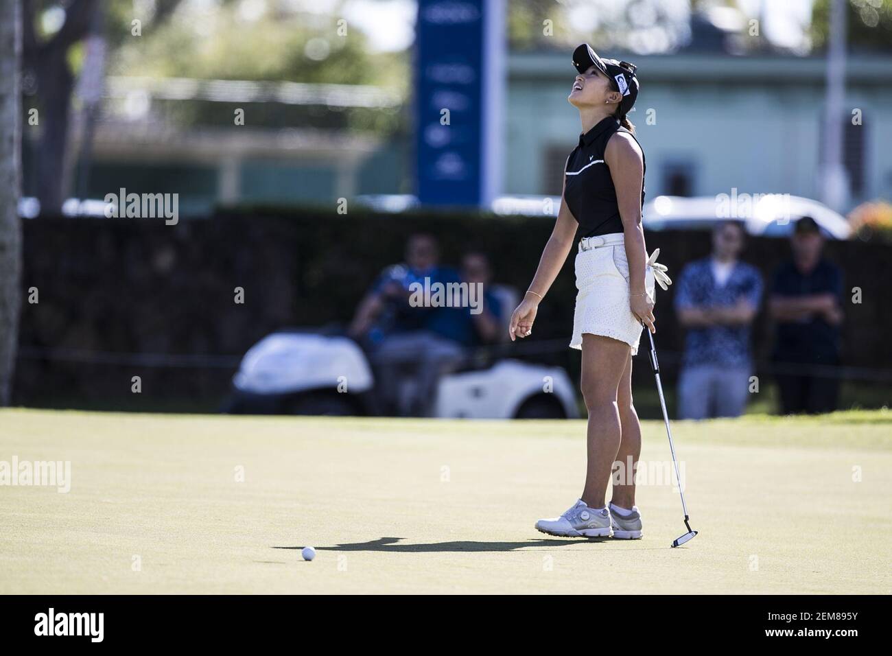 January 9, 2019 - Honolulu, Hawaii: Rika Inoue reacts to her missed ...