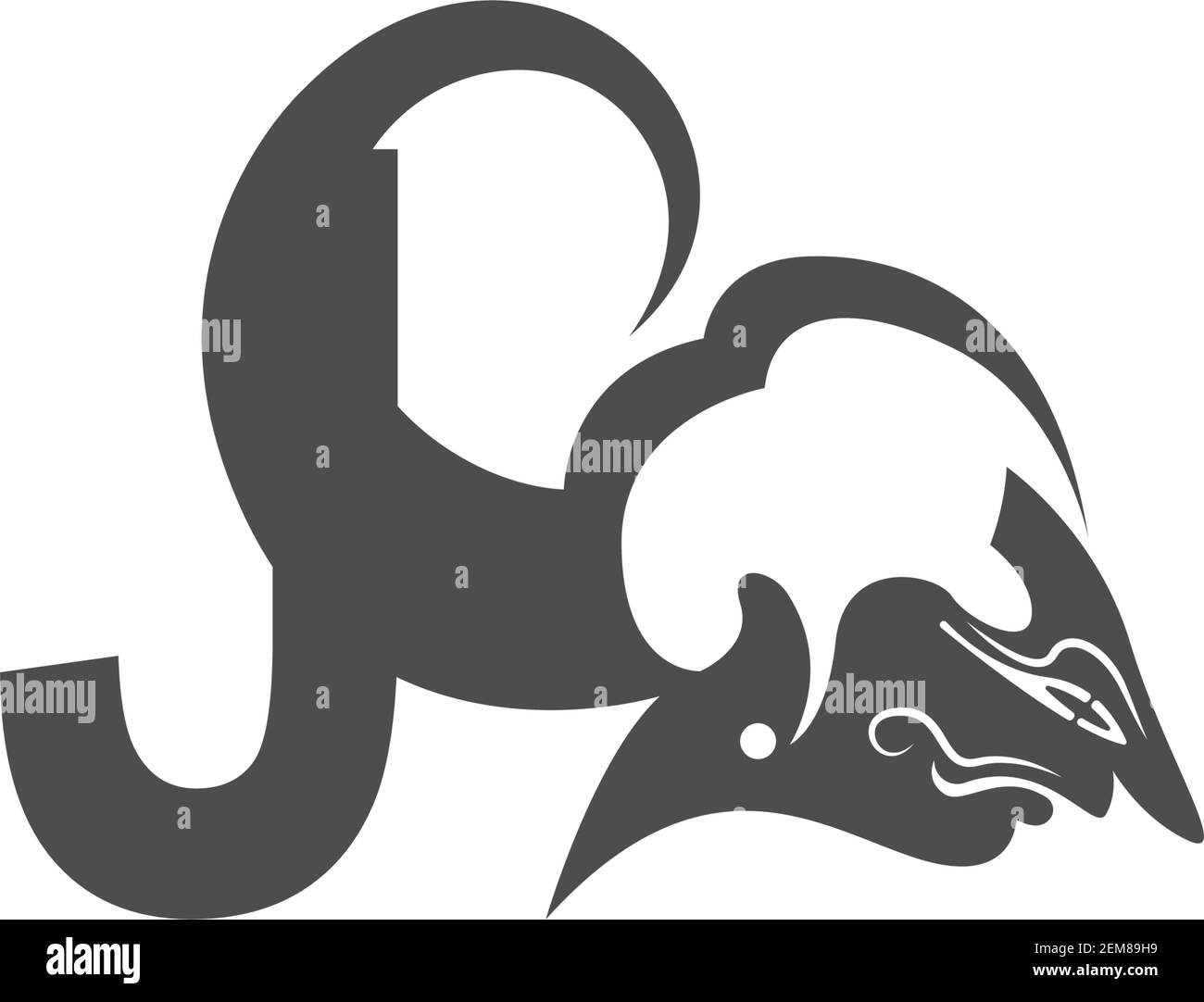 Javanese puppet icon with letter logo design vector Stock Vector Image ...