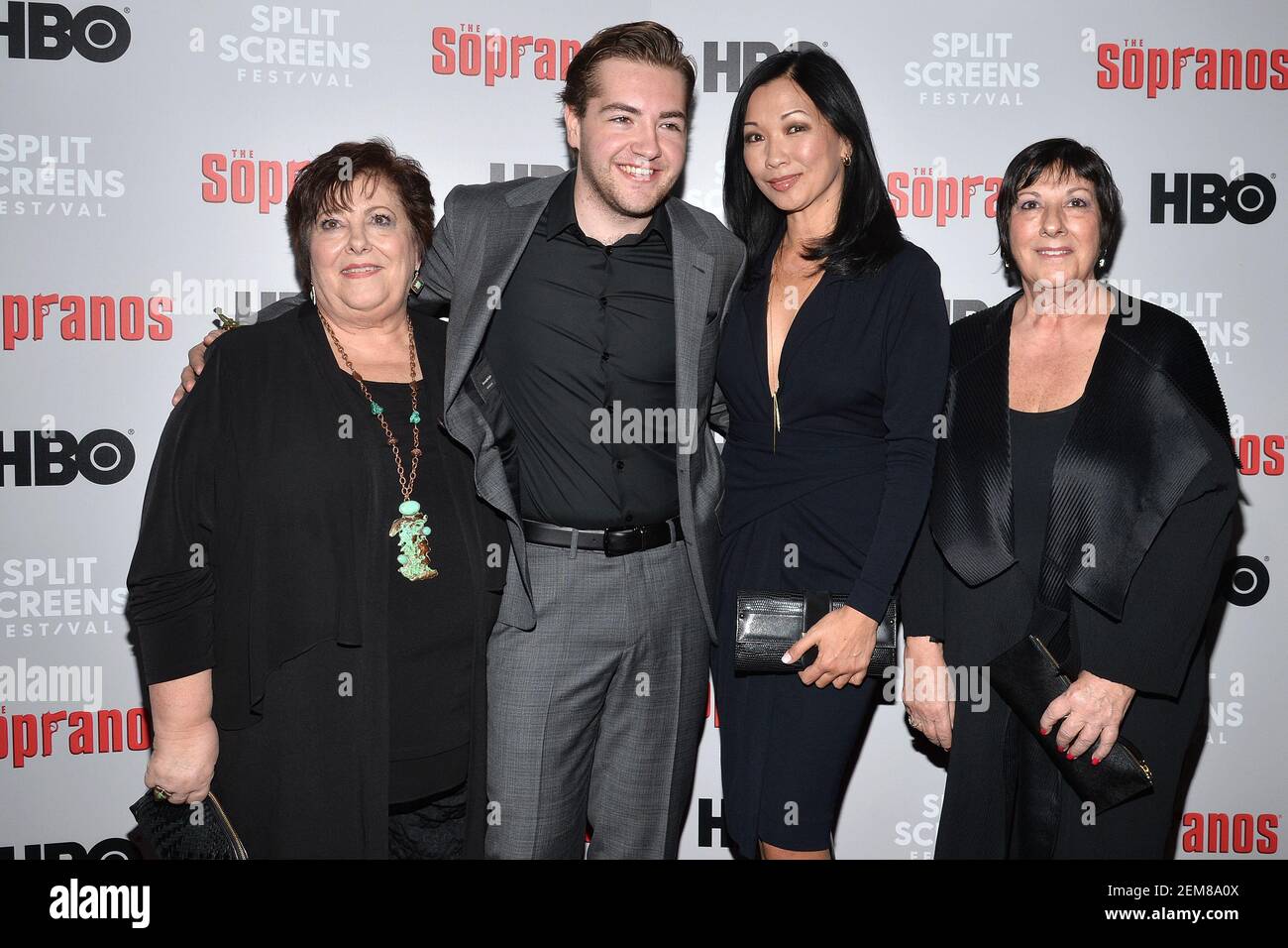 (L-R) Johanna Antonacci, Michael Gandolfini, Deborah Lin and Leta ...