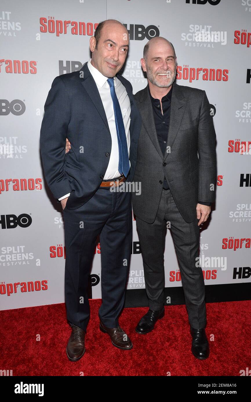 (L-R) Actor John Ventimiglia and Executive Producer Matthew Weiner attend The Sopranos 20th ...