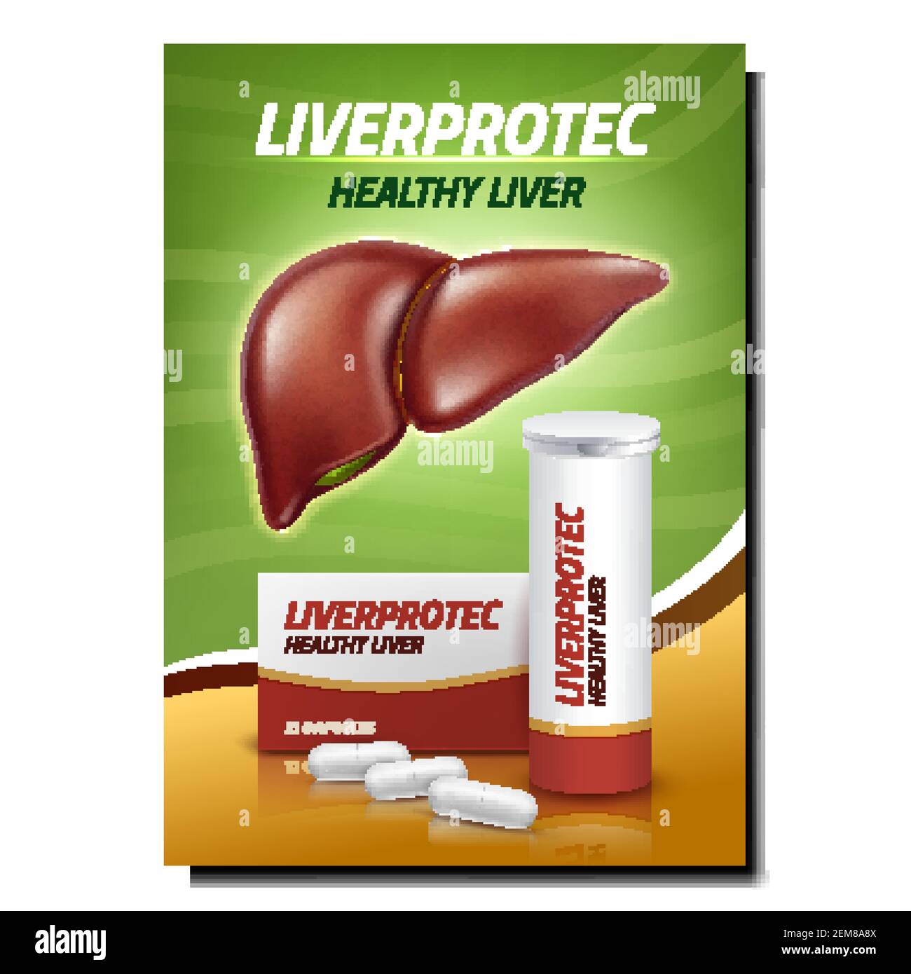 Flyer capsules Stock Vector Images - Alamy