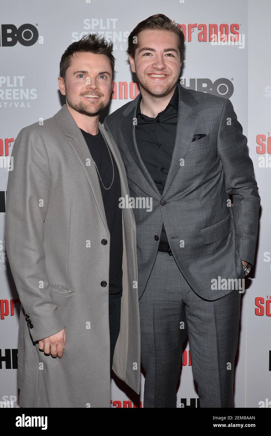 (L-R) Rober Iler and Michael Gandolfini attend The Sopranos 20th Anniversary Red carpet and ...