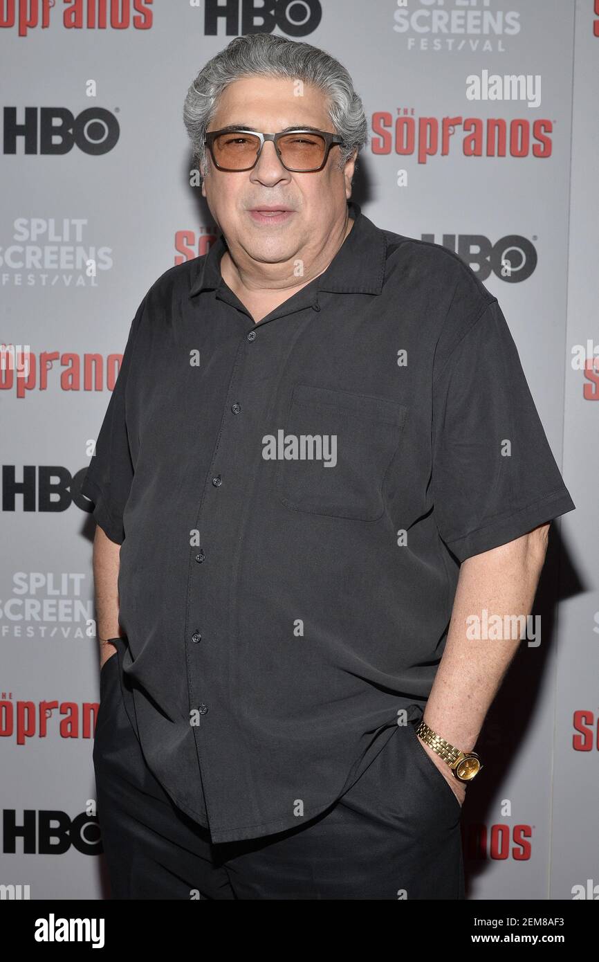 Actor Vincent Pastore attends The Sopranos 20th Anniversary Red carpet and Panel Discussion ...