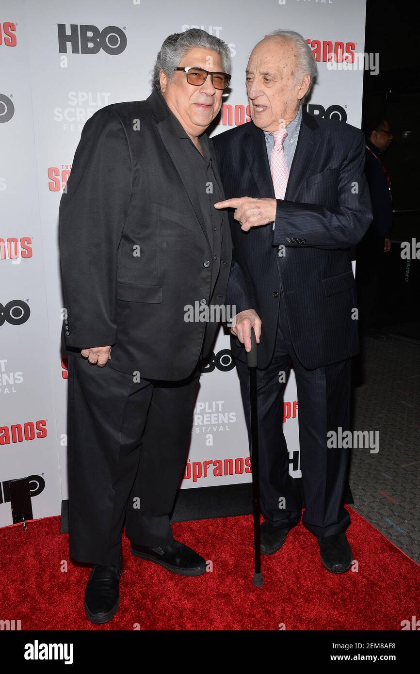 (L-R) Actors Vincent pastor and Jerry Adler attend The Sopranos 20th Anniversary Red carpet and ...