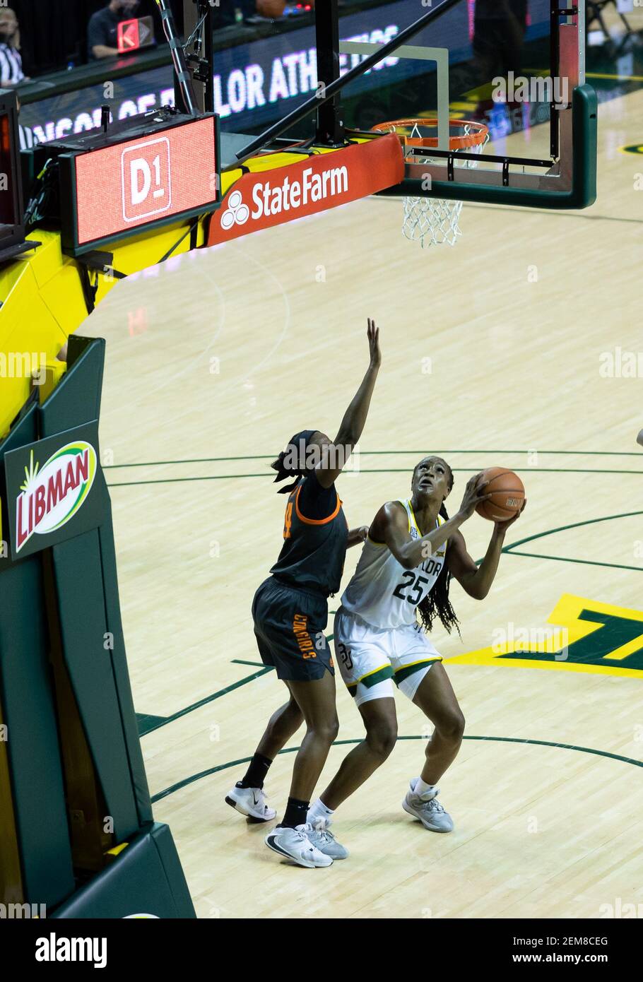 Waco, Texas, USA. 24th Feb, 2021. Baylor Lady Bears center Queen Egbo ...