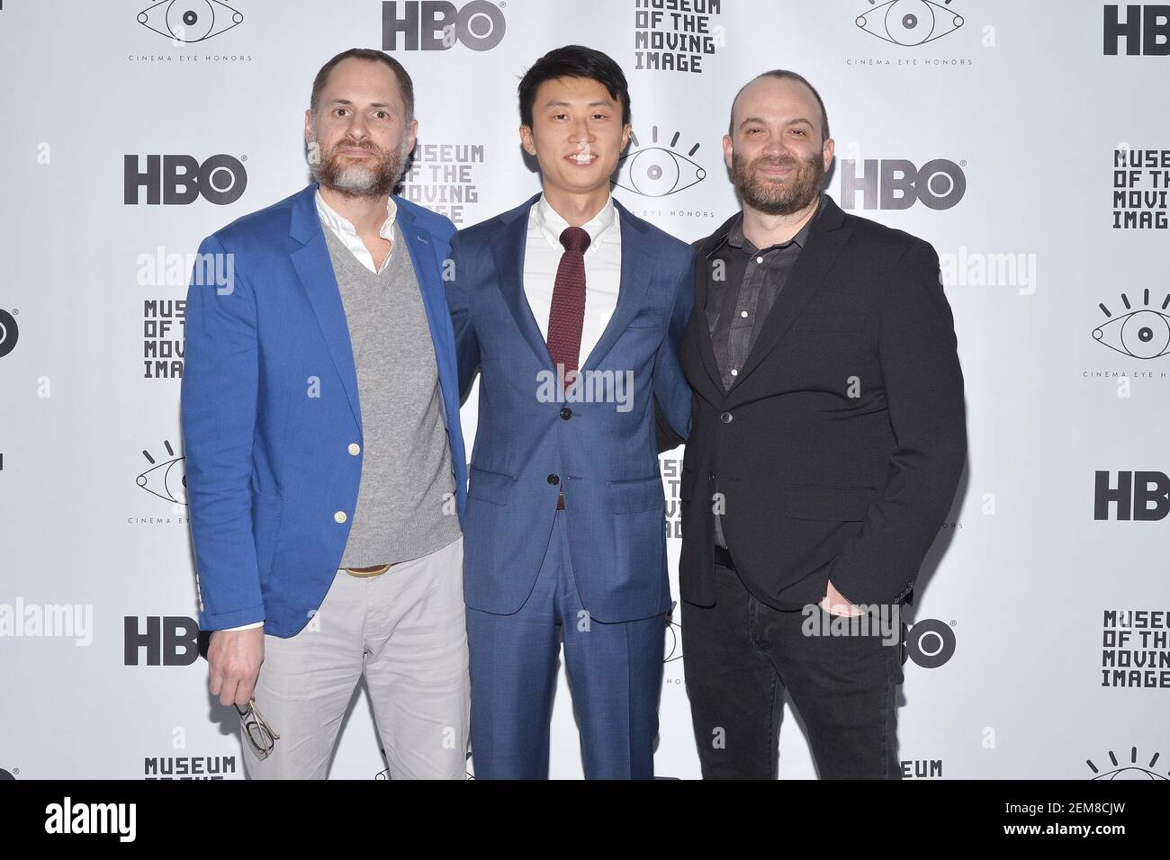 (L-R) Chris Ruggiero, Director Bing Liu and Nathan Halpern for "Minding ...