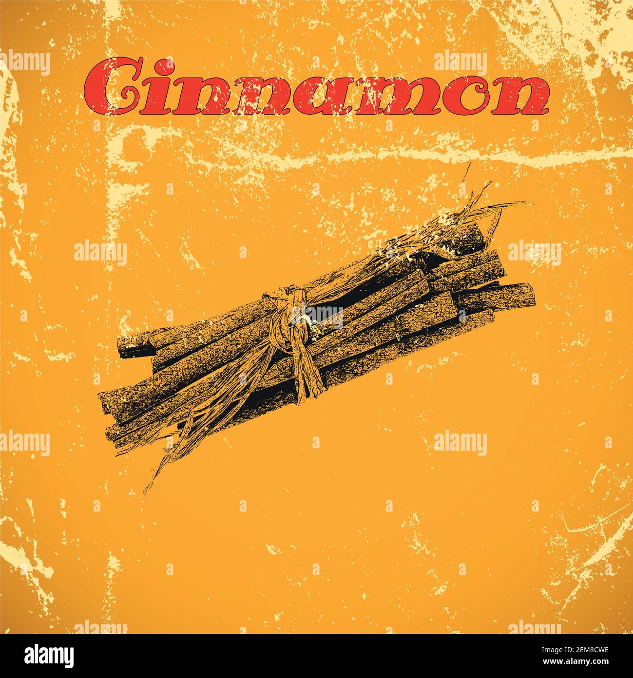 Retro cinnamon Stock Vector Images - Alamy