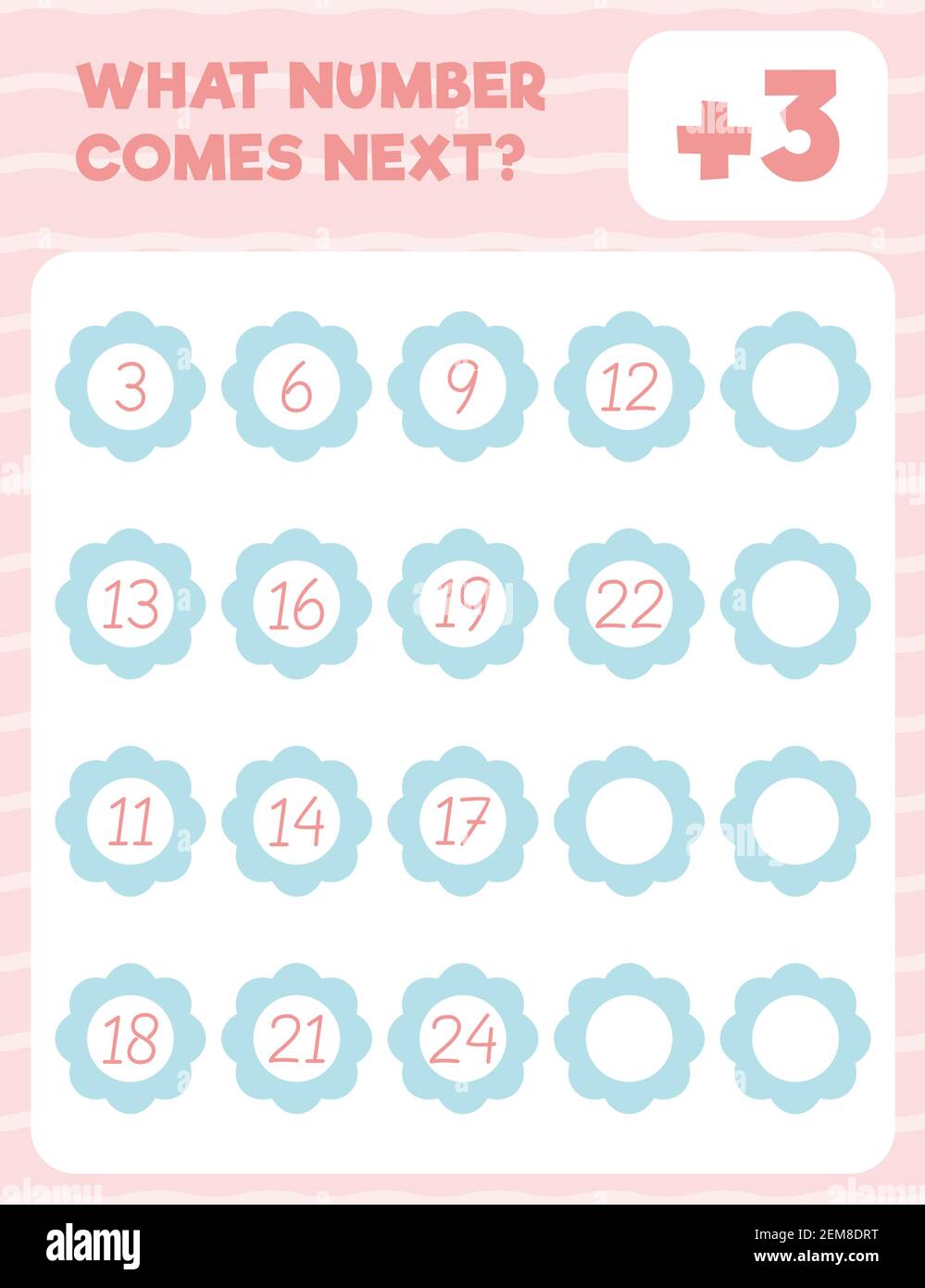 Math worksheet practice print page. What number comes next? Count and ...