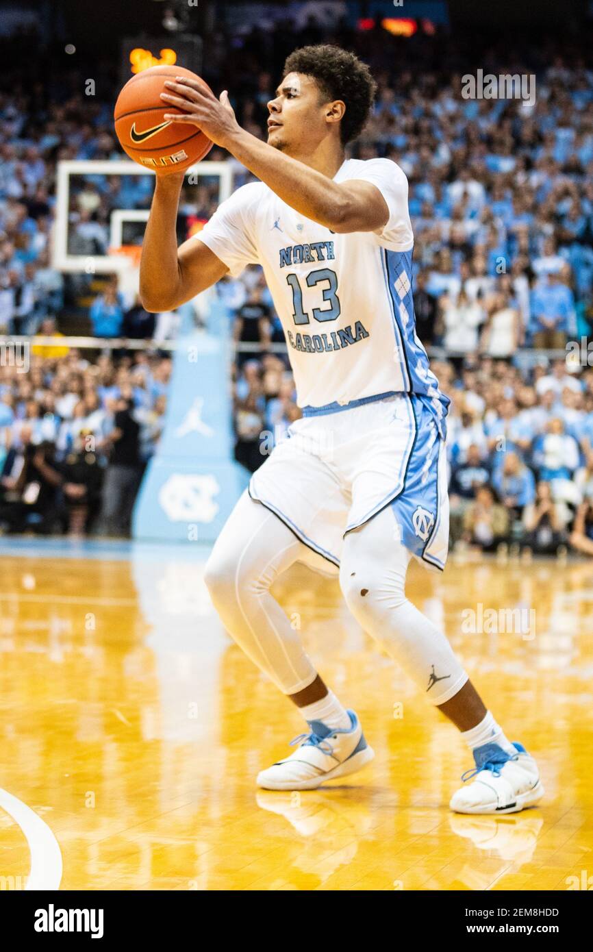North Carolina Tar Heels guard Cameron Johnson (13) during the NCAA ...