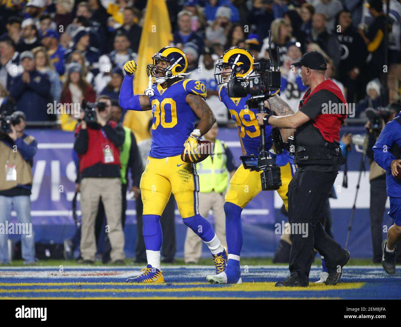 January 12, 2019 Los Angeles Rams running back Todd Gurley #30 ...