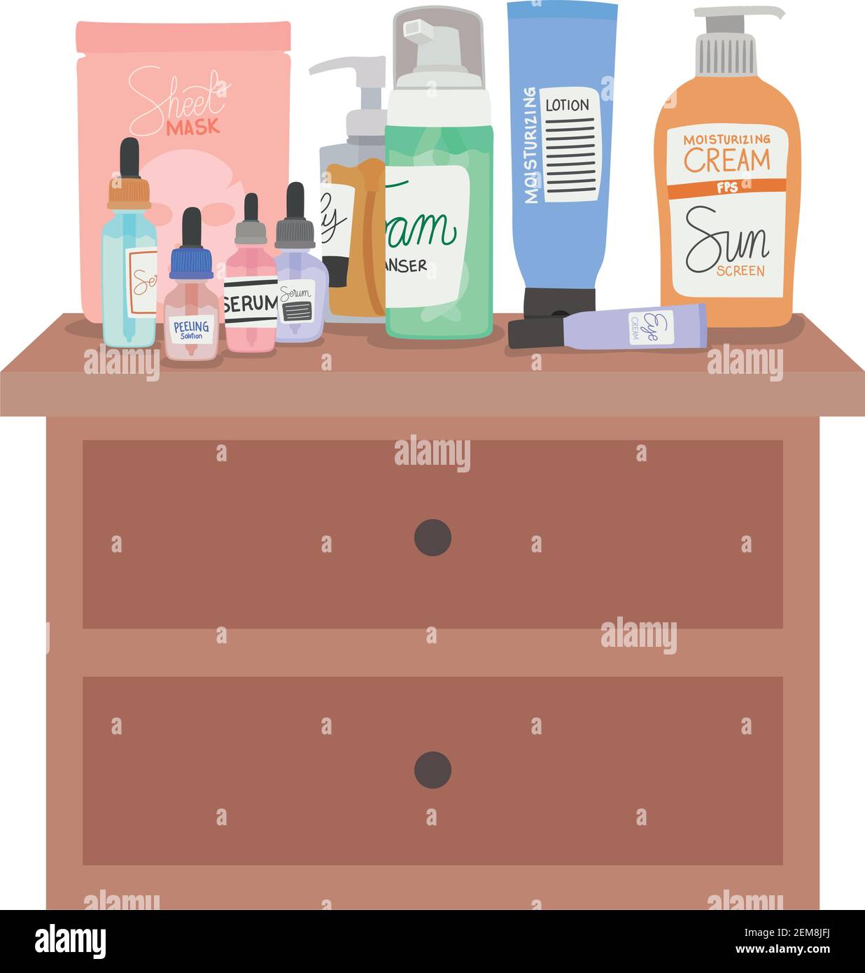 Two drawers Cut Out Stock Images & Pictures - Alamy