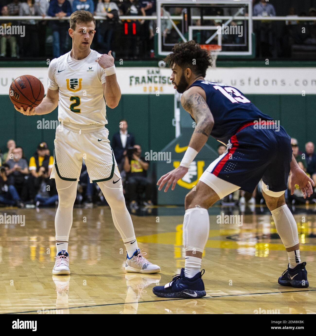 Jan 12 2019 San Francisco, CA U.S.A. San Francisco guard Frankie ...