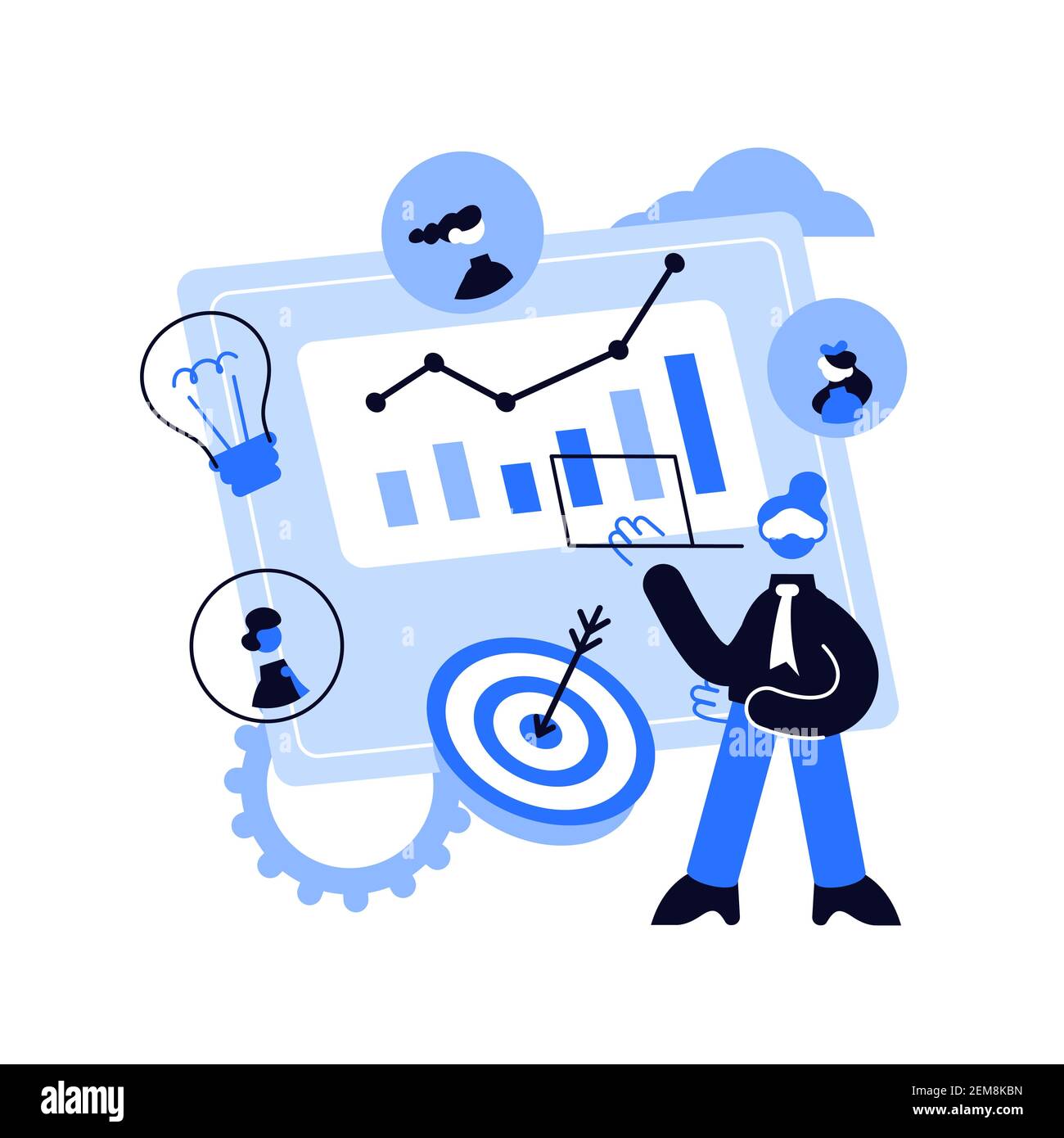 Project initiation vector flat design infographics isolated Stock ...