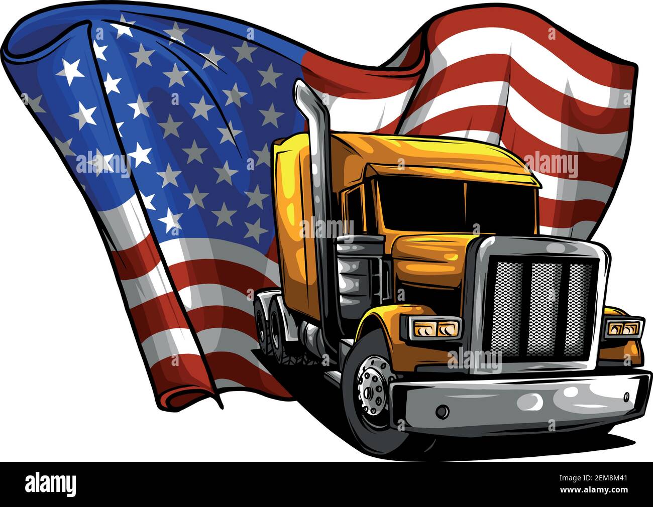Logistic trucks Stock Vector Images - Alamy