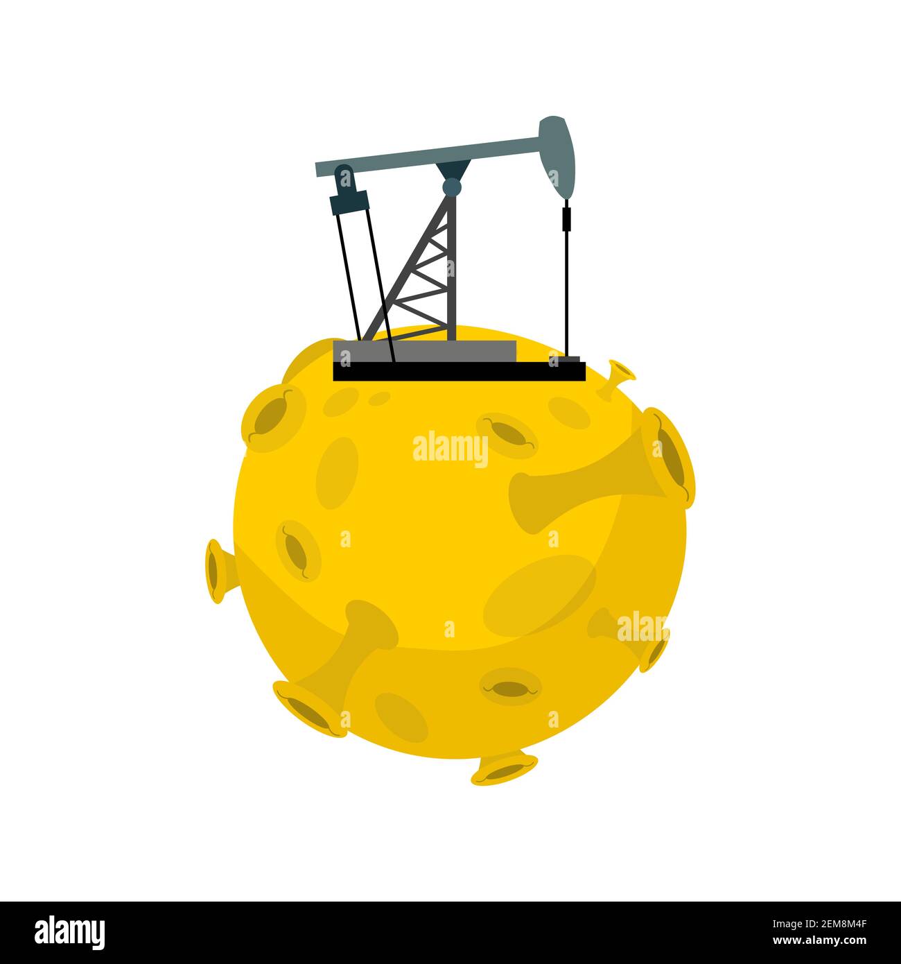 Oil platform on sea Stock Vector Images - Alamy