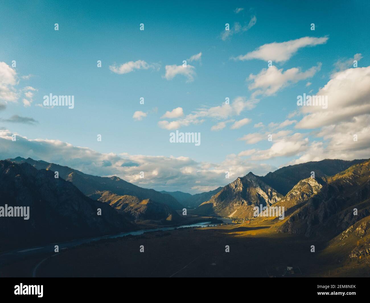 Sunset drone shot hi-res stock photography and images - Alamy
