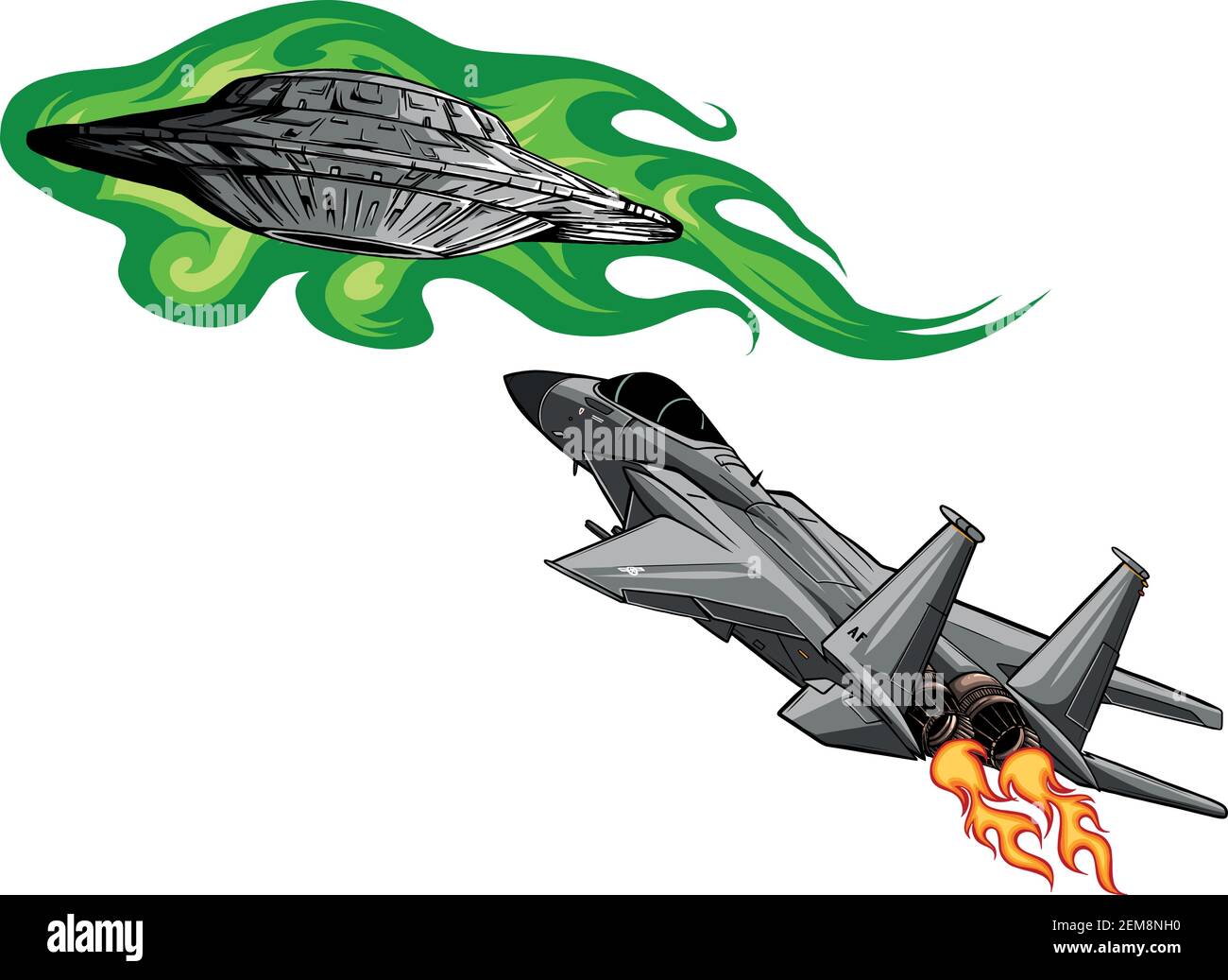 Ufo alien spaceship rocket Stock Vector Images - Alamy