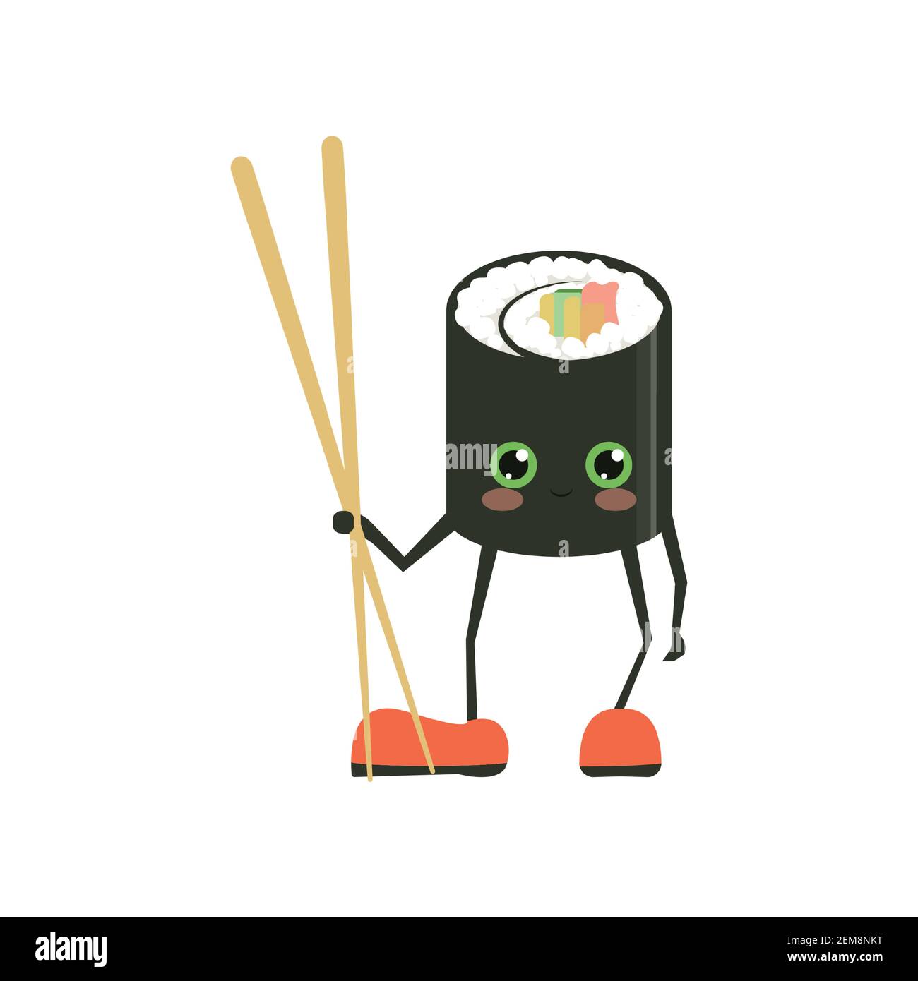 Funny Sushi Cartoon