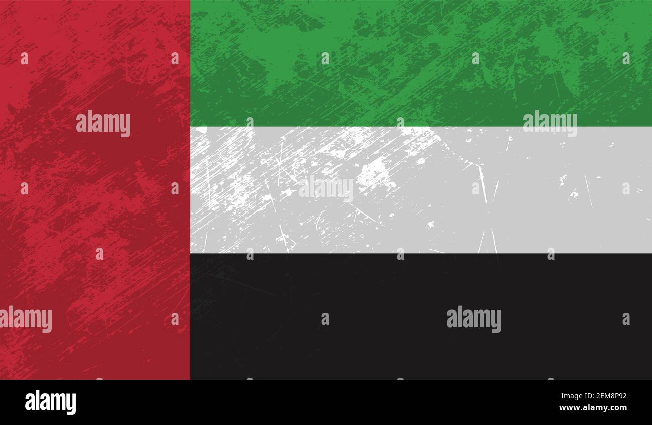 Flag of the United Arab Emirates Arabic Color Vector Eps Download Stock ...
