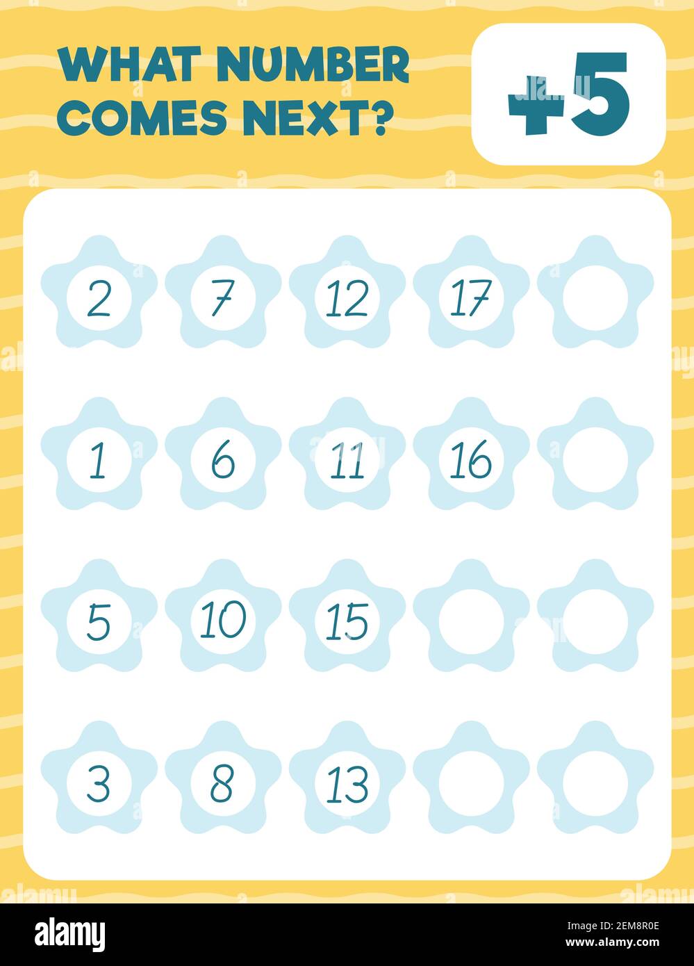 Math worksheet practice print page. What number comes next? Count and ...