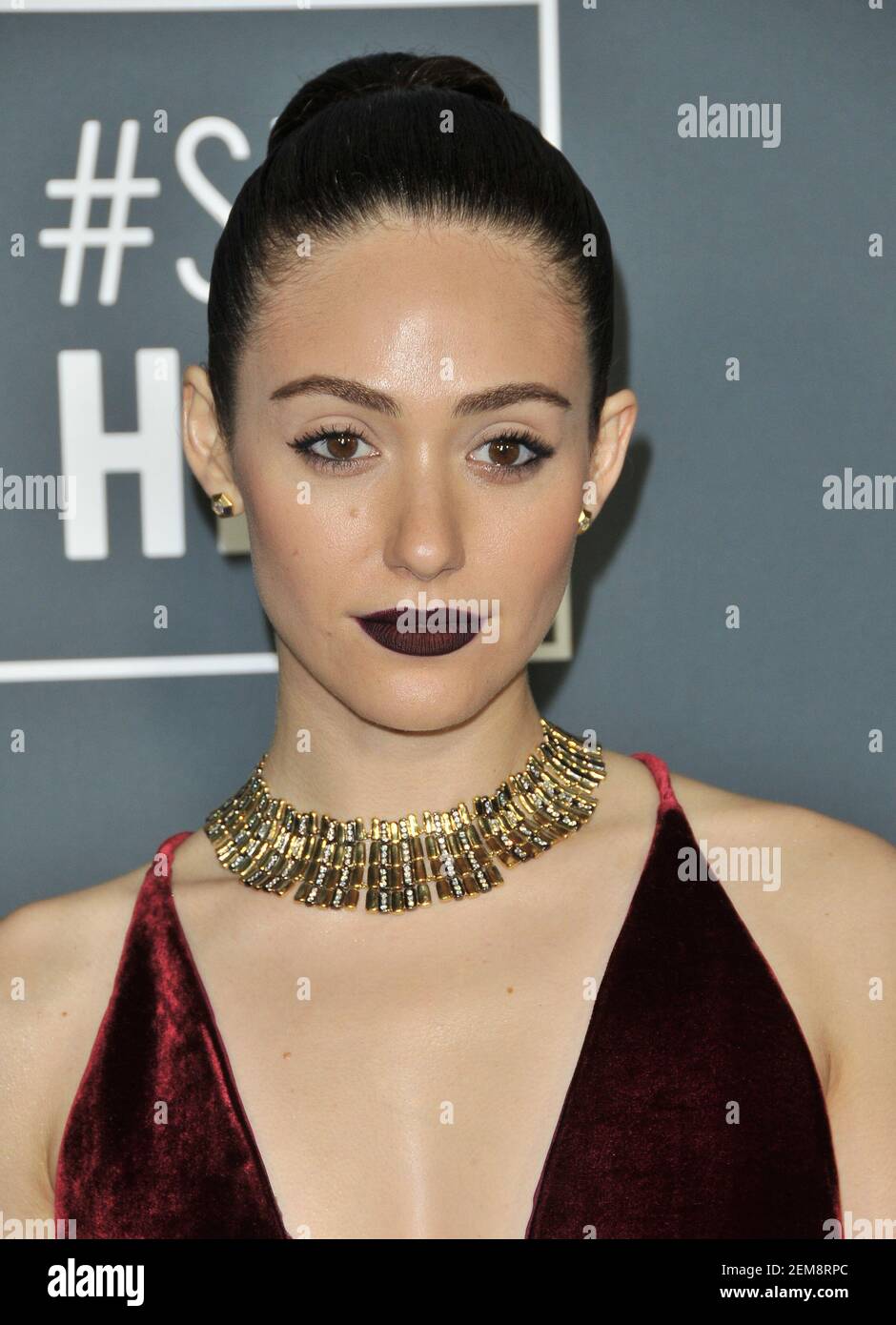 Emmy Rossum at the 24th Annual Critics Choice Awards held at the Barker ...