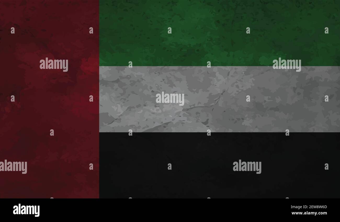 Flag of the United Arab Emirates Arabic Color Vector Eps Download Stock ...