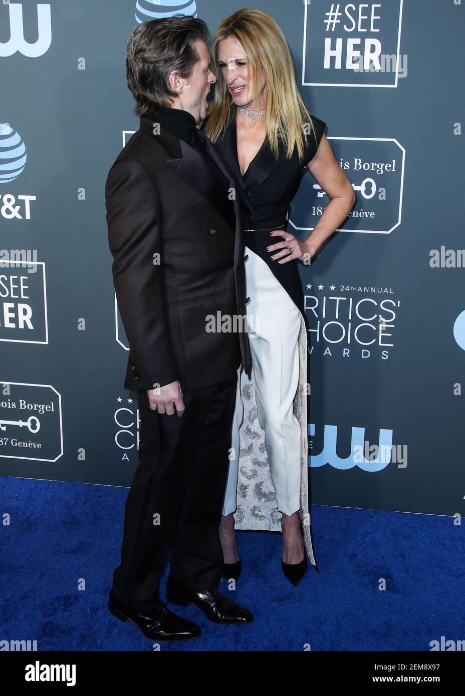 SANTA MONICA, LOS ANGELES, CA, USA - JANUARY 13: Shea Whigham and Julia ...