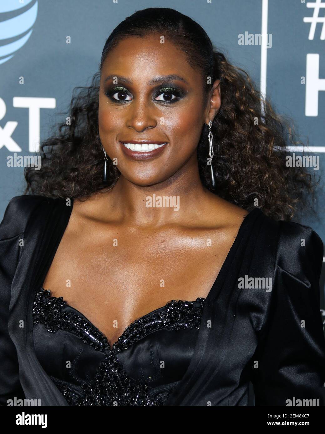SANTA MONICA, LOS ANGELES, CA, USA - JANUARY 13: Actress Issa Rae ...