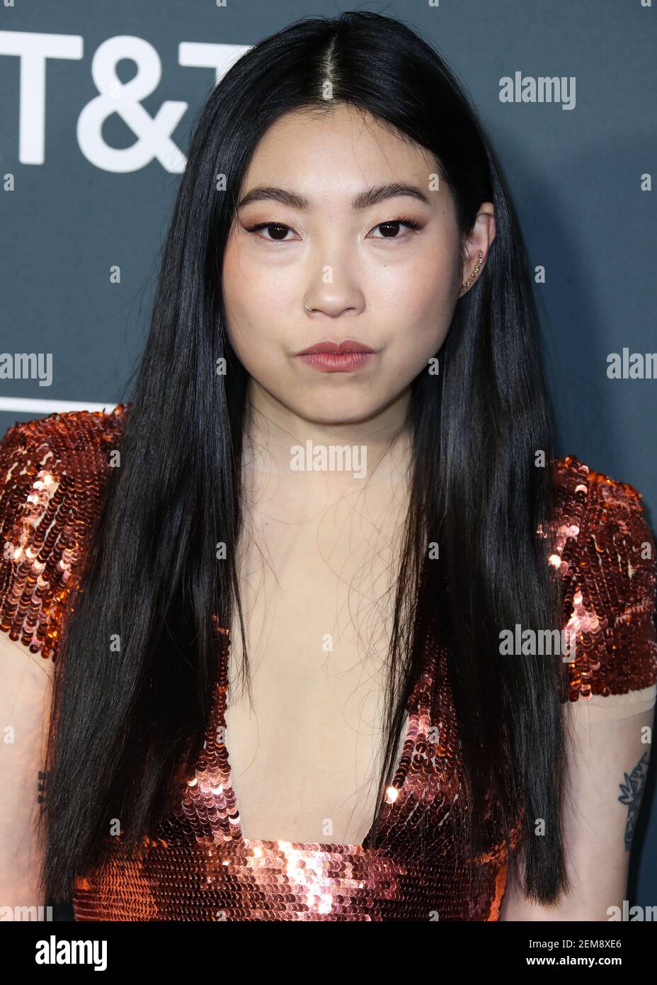SANTA MONICA, LOS ANGELES, CA, USA - JANUARY 13: Actress Awkwafina ...
