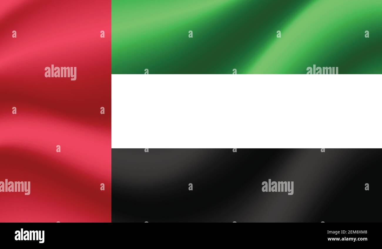 Flag of the United Arab Emirates Arabic Color Vector Eps Download Stock ...