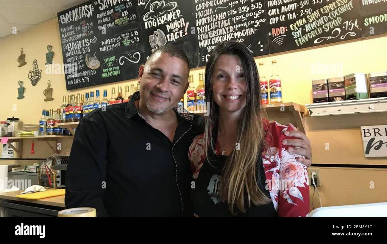 Husband and wife Michael Nieves and Belinda Bagwell are the new owners of Yellow Mug Coffee ...