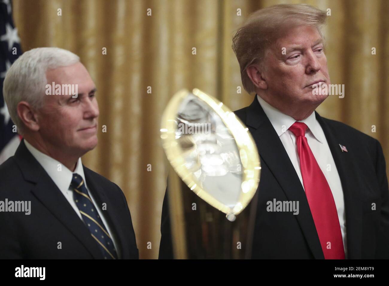 President Donald Trump joined by Vice President Mike Pence, welcomes ...