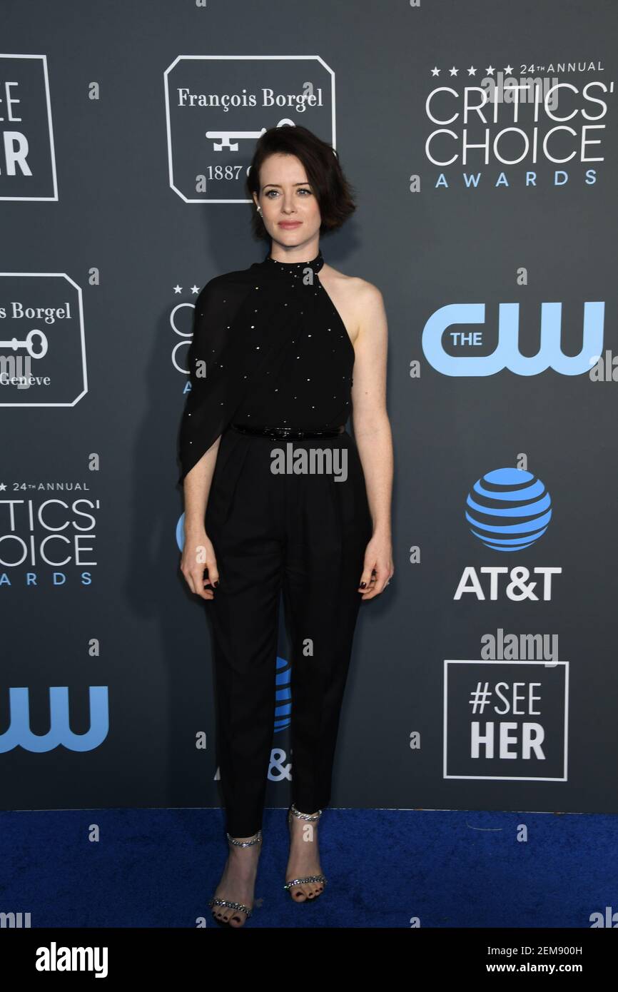 Claire Foy attends the 24th Annual Critics Choice Awards, held at ...