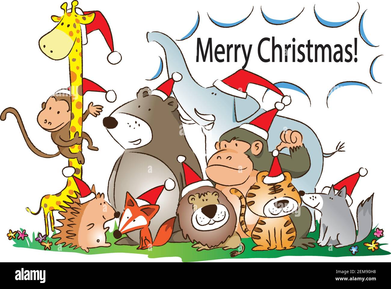 Christmas Cartoon Animals