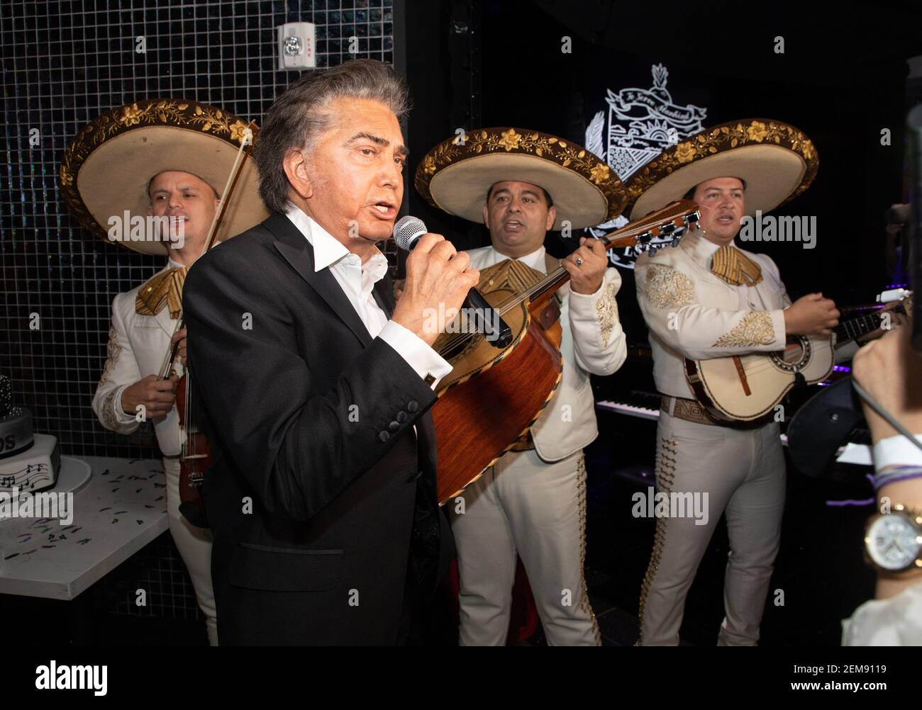 MIAMI, FL - JAN 14: Jose Luis Rodriguez "El Puma" sings for the first ...